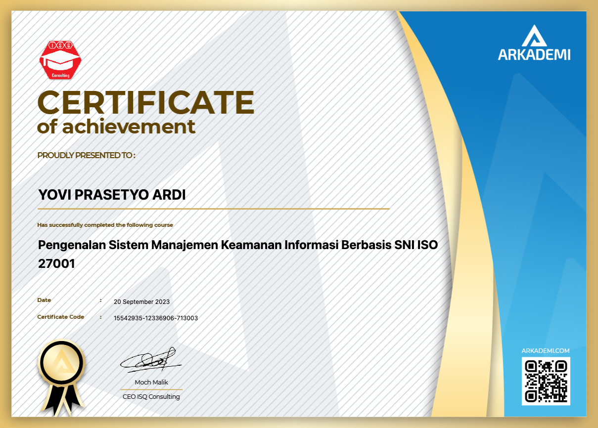 Yovi Prasetyo Ardi - IT | LinkedIn