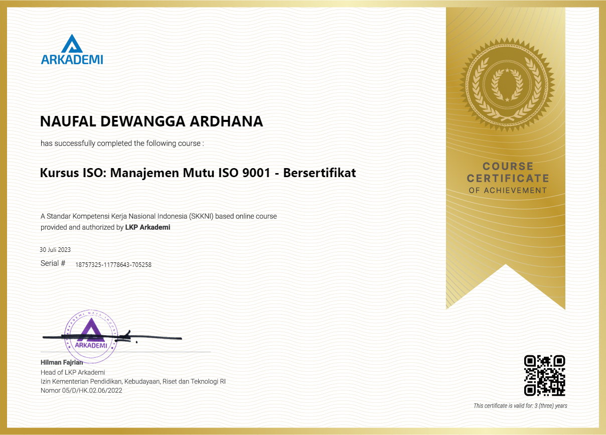 Naufal Dewangga - Laboratory Staff at ADR Group of Companies | LinkedIn